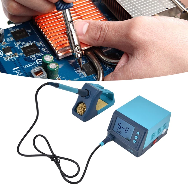 SOLDERING STATION DIGITAL Adjustable Temperature Rework Electric Iron ...