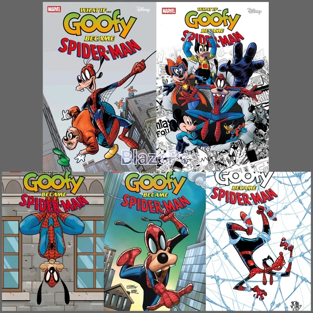 WHAT IF GOOFY Became Spider-Man #1 A B C D E Variant Set Options ...