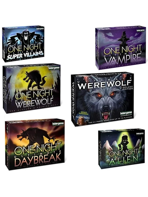 ONE NIGHT ULTIMATE Werewolf Daybreak Vampire Alien Super Villains ...