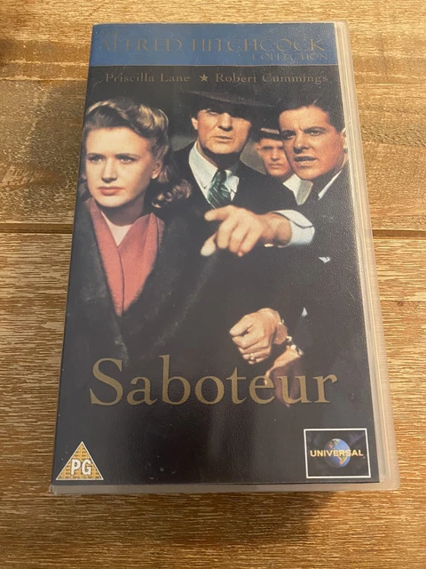 SABOTEUR VHS VIDEO The Hitchcock Collection Priscilla Lane Robert ...