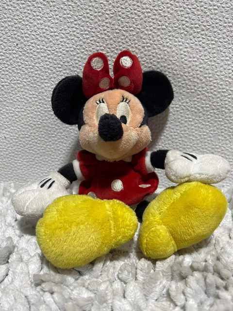 DISNEY STORE MINNIE Mouse Plush Soft Toy - Red Polka Dot Dress 8” £8.50 ...