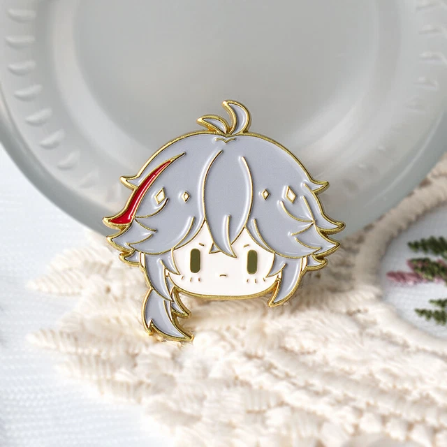 ANIME GENSHIN IMPACT Kaedehara Kazuha Cute Metal Badge Itabag Brooch ...