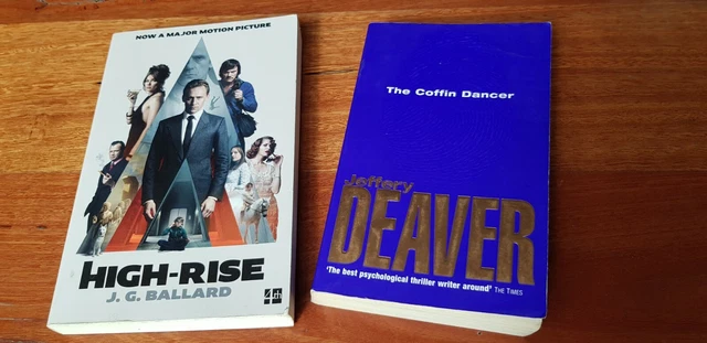 HIGH-RISE J. G. Ballard & The Coffin Dancer Jeffery Deaver thriller ...