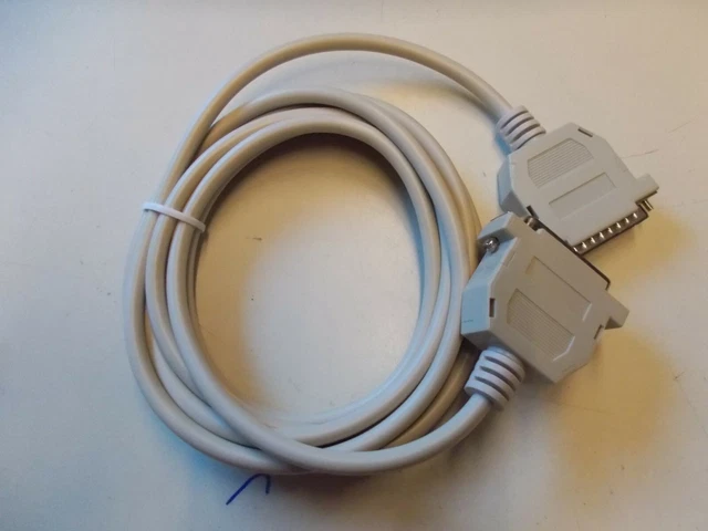 SERIAL PORT CABLE DB25, 25-Pin, Plug to Plug #K-241-25 £11.99 - PicClick UK