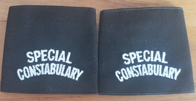VINTAGE 1970'S EX POLICE SPECIAL CONSTABULARY RANK SLIDES EPAULETTES £5 ...