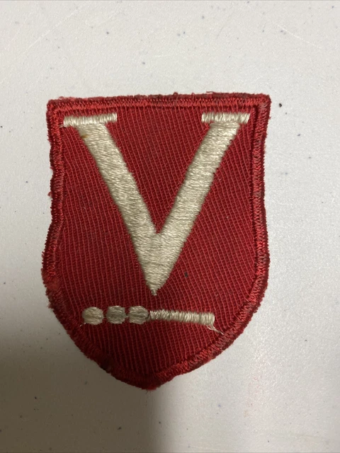 H0674 ORIGINAL WW2 US Army Victory Task Force Shoulder Patch IR45A £89. ...