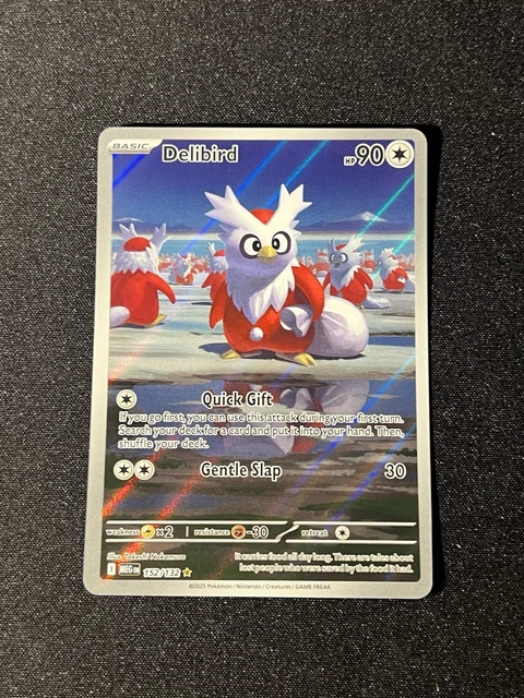 POKÉMON TCG MEGA Evolution Delibird 152/132 Illustration Rare Card ...