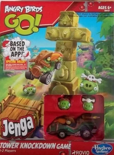ANGRY BIRDS GO!-JENGA-TOWER Knockdown Game-Topple Bird Tower,2 Pigs ...