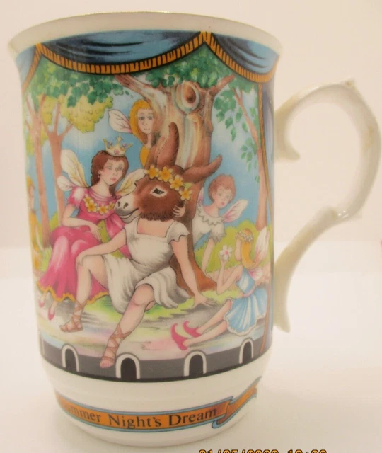 RARE OFFICIAL SADLERS " A MIDSUMMER NIGHTS DREAM " CERAMIC MUG £4.99 ...