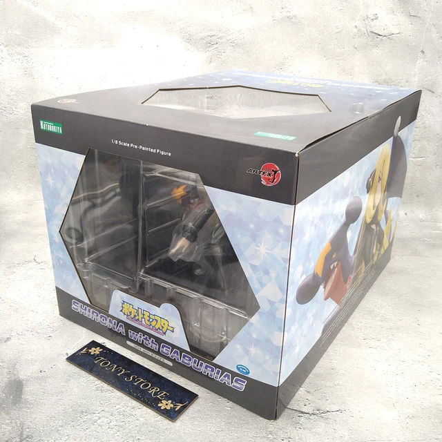 POKEMON SERIES CYNTHIA With Garchomp Shirona Action Figure ARTFX J ...