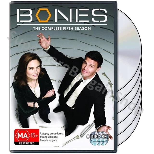 BONES : SEASON 5 (DVD, 2009, 6-Disc) PAL Region 4 (Complete Fifth ...