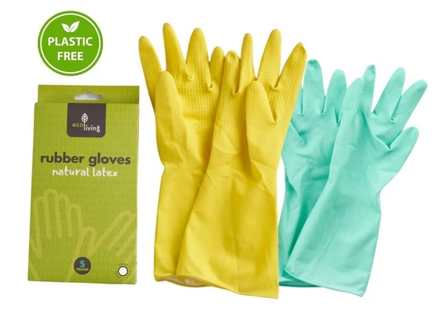 BIODEGRADABLE & COMPOSTABLE Natural Latex Kitchen Cleaning Rubber ...
