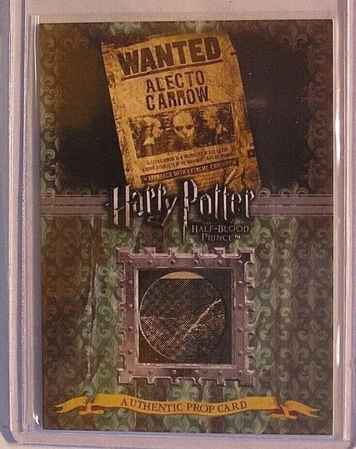 Harry Potter Screen Used Relic Memorabilia Prop Card Alecto Carrow