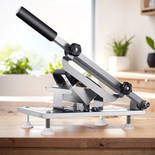 TABLE SLICER STAINLESS Steel Beef Herb Mutton Rolls Cutter Kitchen ...