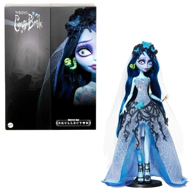 NEW MONSTER HIGH Tim Burton's Corpse Bride Emily Skullector Doll (In ...