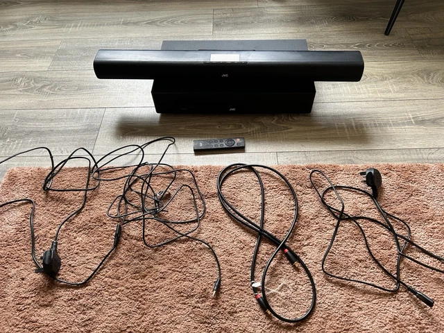 JVC TH-D337B 2.1 Channel Sound Bar with Wired Subwoofer and Remote £37. ...