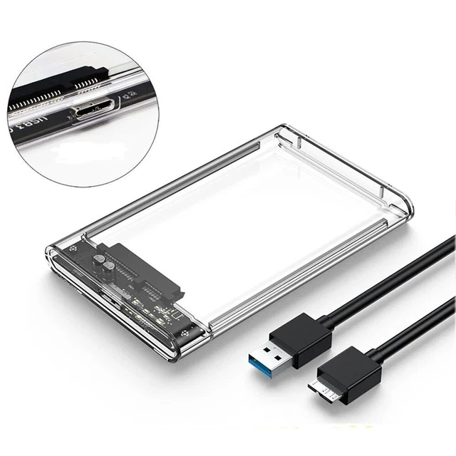 CABLE 2.5INCH HARD Drive Enclosure HDD Enclosure SATA Case Mobile HDD ...