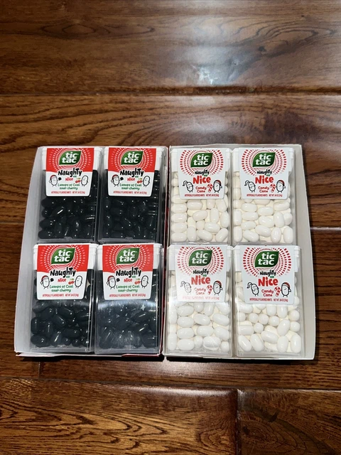 TIC TAC NAUGHTY Or Nice Lumps Of Coal And Candy Cane 24 Total $49.00 ...