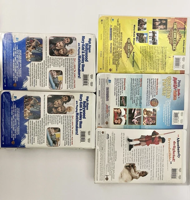 VHS MARY KATE & Ashley Movies Olsen Twins (Lot of 5) Plus Media ...