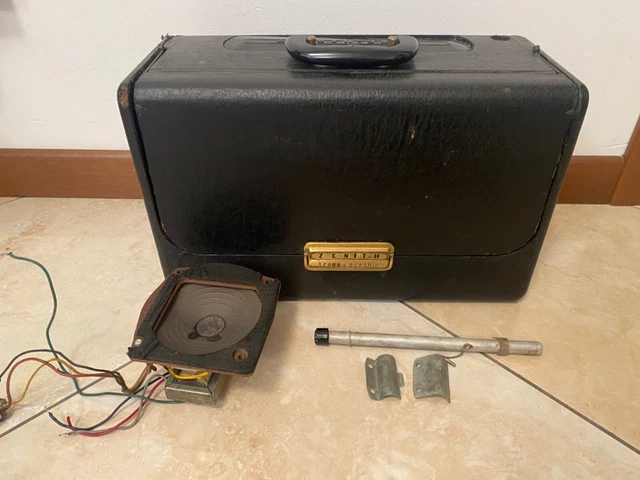 ANTICA RADIO A Valvole d'epoca ZENITH TRANSOCEANIC T600 Chassis 6T40Z ...