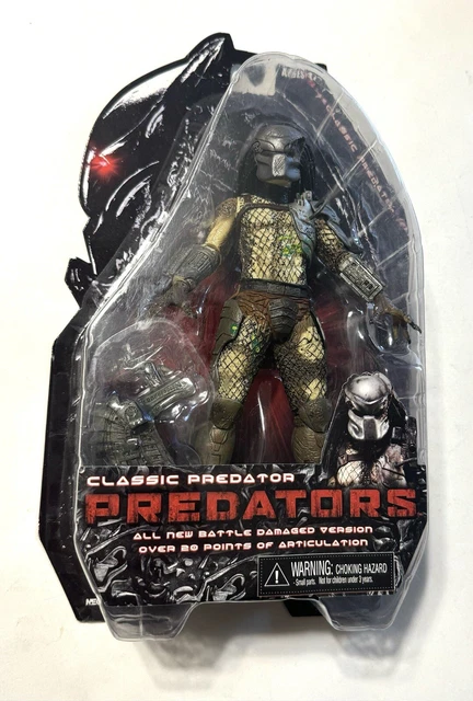 FIGURA DE ACCIÓN de la película NECA Predators 2010 dañada en batalla ...