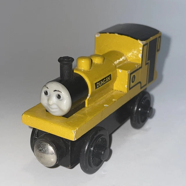 THOMAS THE TRAIN DUNCAN Wooden Railway Tank Engine Rare Vintage 2000 ...