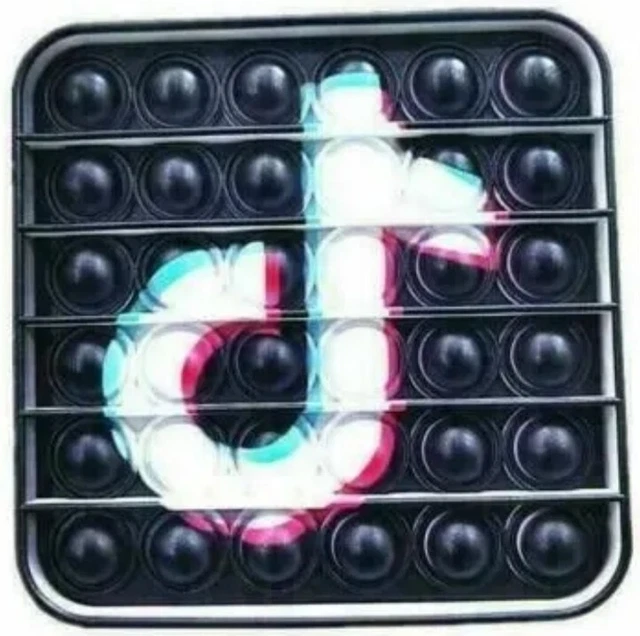 TIK TOK PUSH it Bubble Pop Fidget Sensory Toy ADHD Stress Reliever Toys ...