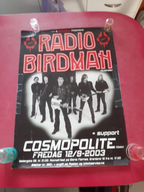RADIO BIRDMAN 2003 Show Poster in Oslo Norway 510mm x 760mm $50.00 ...