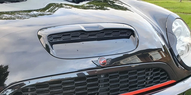 MINI R53 GEN 1 COOPER S Gel Badge Logo Autocollant Noir & Rouge EUR 25 ...