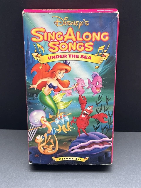 DISNEY'S SING ALONG Songs The Little Mermaid Under the Sea VHS 1990 ...