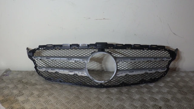 MERCEDES W205 C Class: Front grille with silver trim, genuine new ...