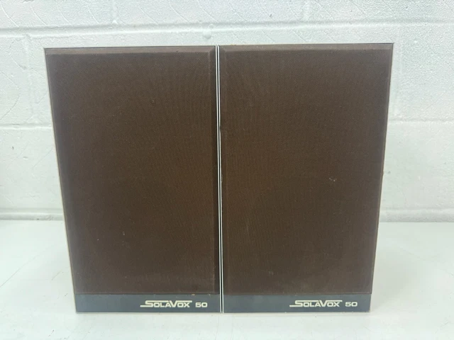 VINTAGE PAIR OF Solavox 50 Speakers £19.99 - PicClick UK