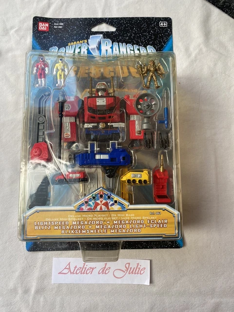 POWER RANGERS LIGHTSPEED Rescue/ Megazord/ Deluxe Micro Playset 2001 ...