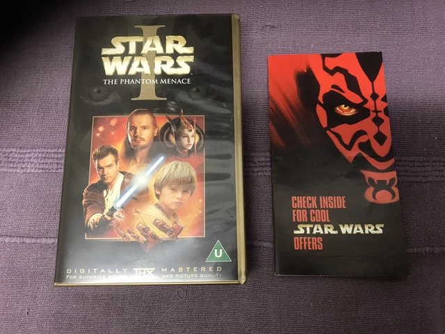 STAR WARS EPISODE 1 The Phantom Menace VHS Video Inc Rare Merchandise ...