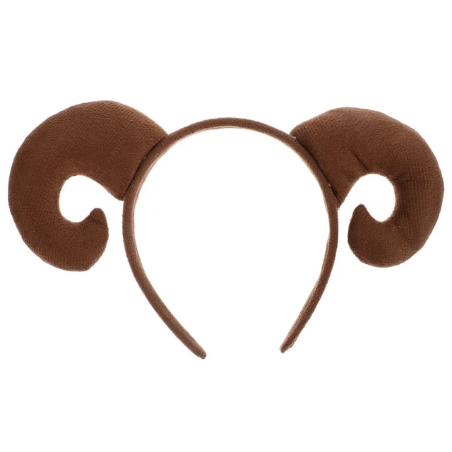 HALLOWEEN COSPLAY SHEEP Horn Headband Festival Dress up Horn Hair Hoop ...
