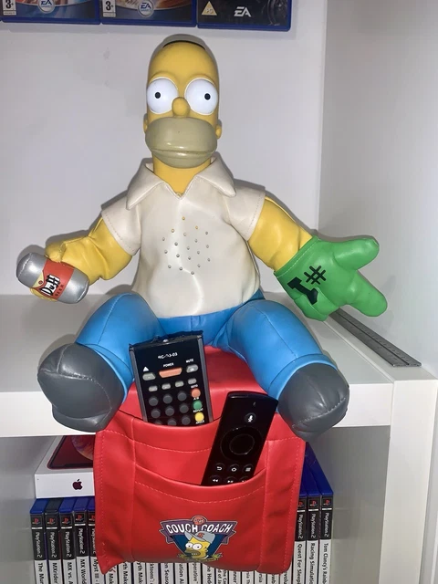 HOMER SIMPSON TV Remote Control Organiser And Talking TV Critic Rare In ...