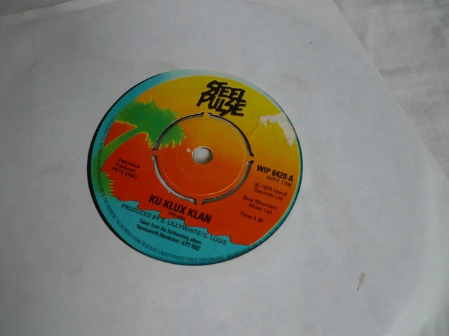 KU KLUX KLAN Steel Pulse Original Vinyl Single £0.99 - PicClick UK