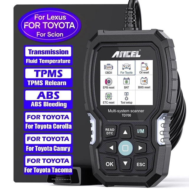 TOYOTA / LEXUS / Scion Full Scan Fault Reader Reset OBD Diagnostic Tool ...