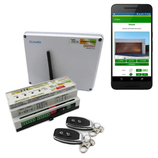 BARRIER OPENER RELAY Controller with Wi-Fi, Android App, RF remotes, I ...