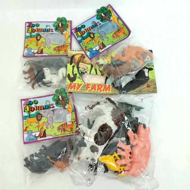 ZOO FARM FIGURE toy figurine Plastic Bulk Vintage $34.99 - PicClick AU
