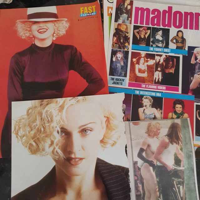RETRO 80S/90S MADONNA Magazine Posters Scrapbook Cuttings £25.00 ...