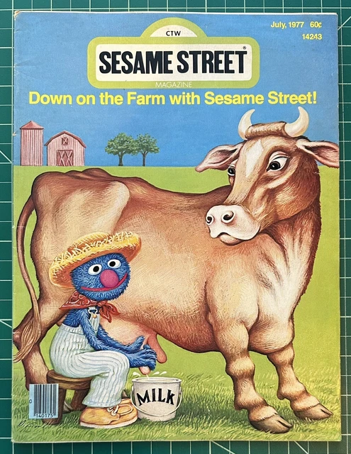 VTG UNUSED JULY 1977 Sesame Street Magazine 'Down on the Farm w/ Sesame ...