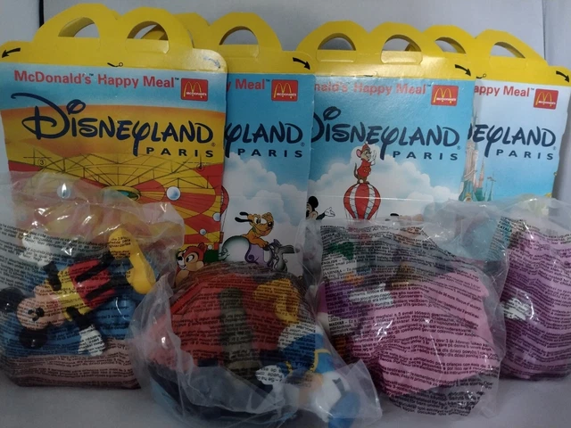 MCDONALD’S 1996 DISNEYLAND Paris Insiders Full Set Of 4 Sealed Toys + 4 ...