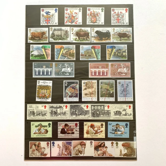 GB STAMPS COLLECTION 1984 Complete Commemorative Year MINT Post Office ...