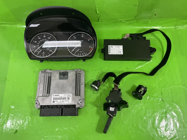 BMW 3 SERIES E92 LCI ECU KIT LOCK SET CAS3 MODULE KEY 320d 2.0 DIESEL ...