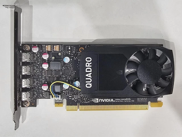 HP NVIDIA QUADRO P620 2GB GDDR5 4 Mini DP High Profile Graphics Card ...