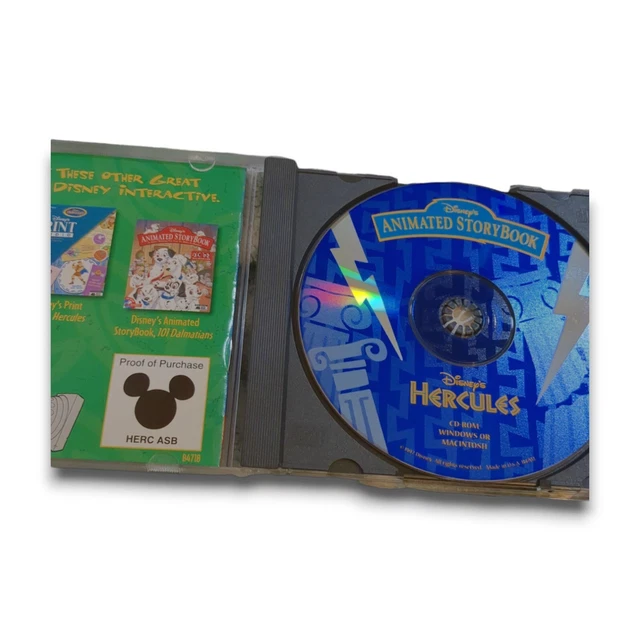 1997 DISNEY'S HERCULES Animated Storybook PC Game CD-Rom Win/Mac £9.48 ...