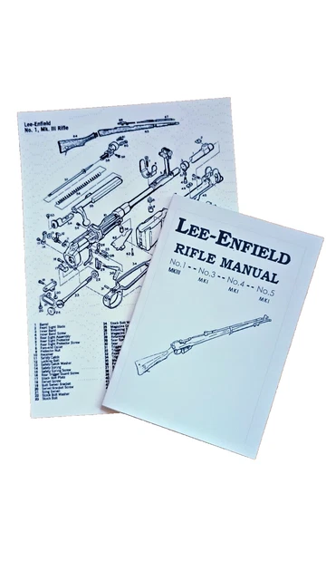SMLE LEE ENFIELD No.1 Mkiii Exploded Diagram & Basic Owner Manual £8.00 ...