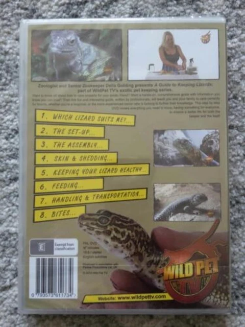 A GUIDE TO Keeping Lizards DVD Della Golding 2010 Top-quality Free UK ...