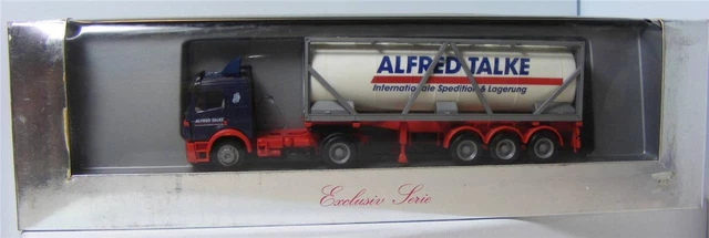 HERPA LORRY 1:87 Mercedes silo container semitrailer "Alfred Talke ...